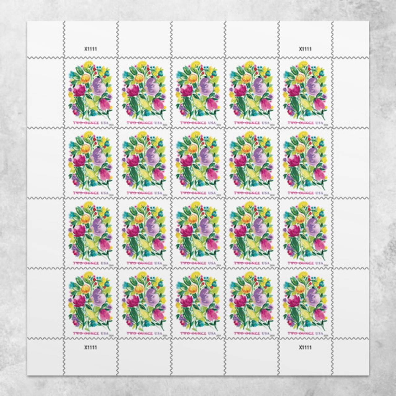 2024 Wedding Blooms Two Ounce Forever First Class Postage Stamps – us ...